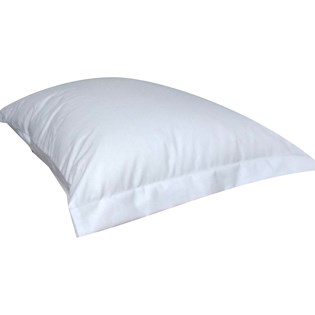 Fronha com 2 Abas - 180 Fios - 0,50cm x 0,70cm - Percal - Branco ...